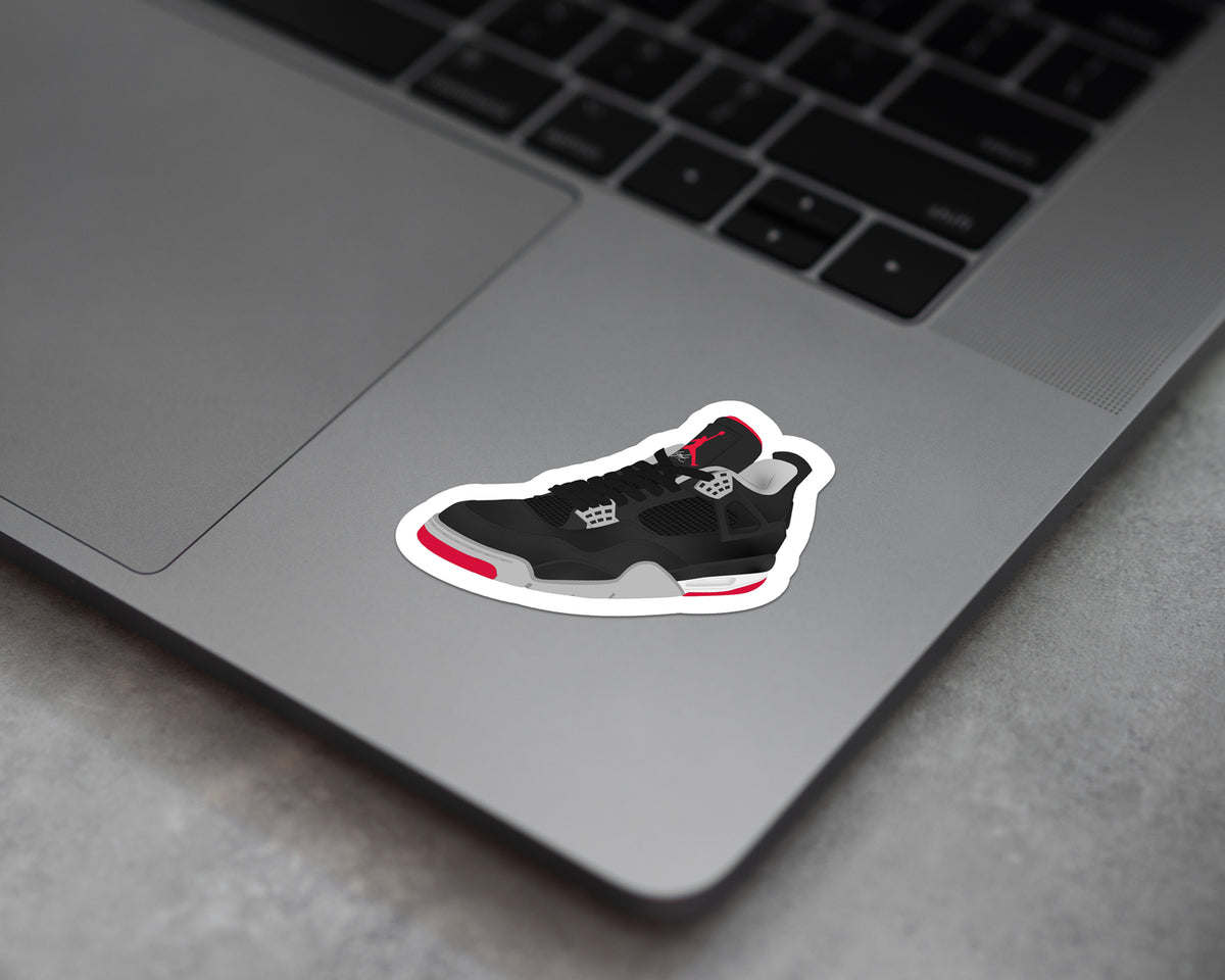 Air Jordan 4 'Bred' Sticker – Vectored Studios