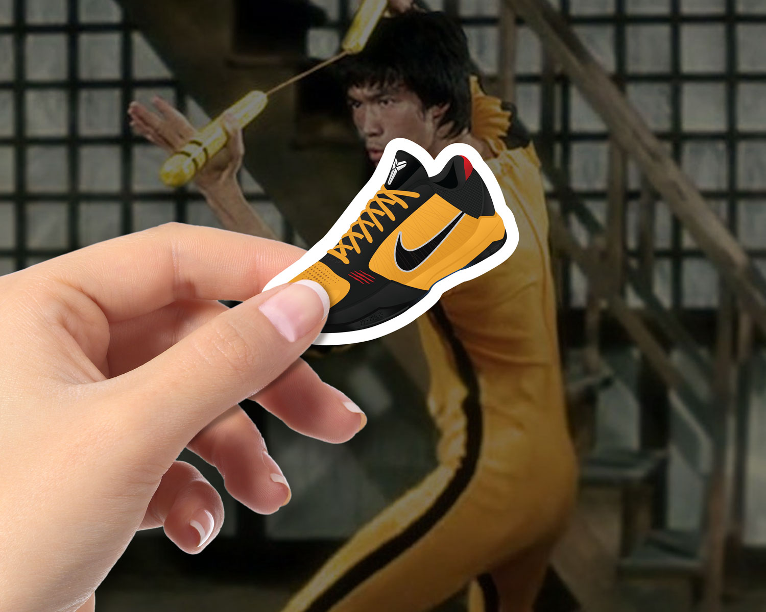 Kobe 5 'Bruce Lee' Sticker – Vectored Studios