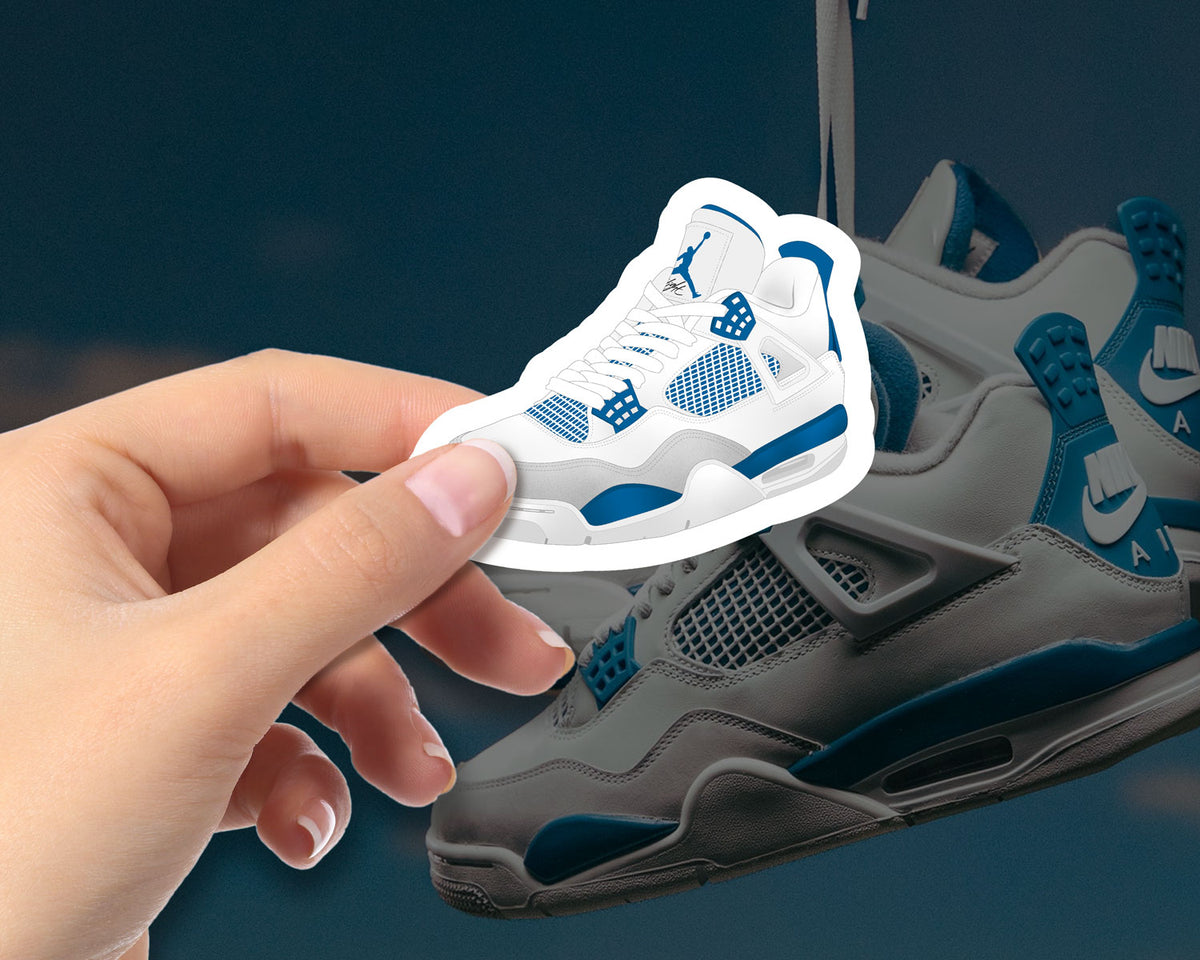 Air Jordan 4 'Military Blue' Sticker – Vectored Studios