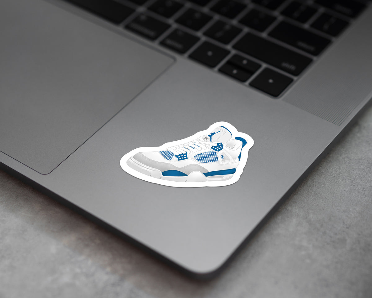 Air Jordan 4 'Military Blue' Sticker – Vectored Studios