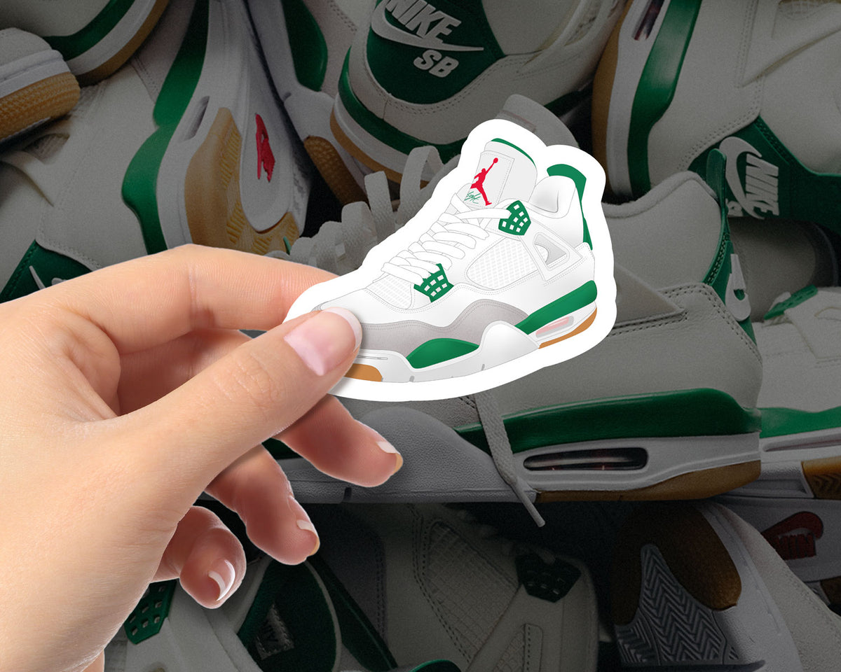 Nike SB x Air Jordan 4 'Pine Green' Sticker – Vectored Studios