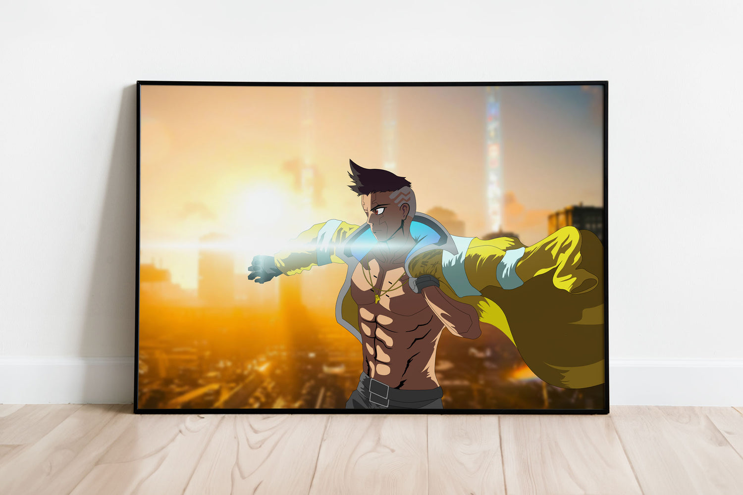 David Martinez Cyberpunk Edgerunners x AOT Mashup Poster – Vectored Studios