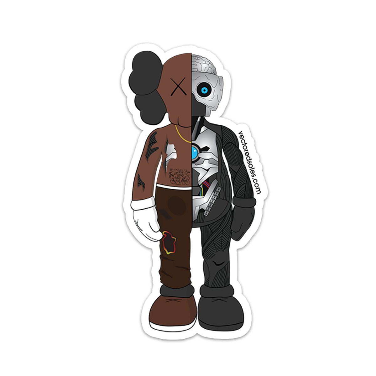 The Scotts - Travis Scott x Kaws Sticker | Vectored Studios